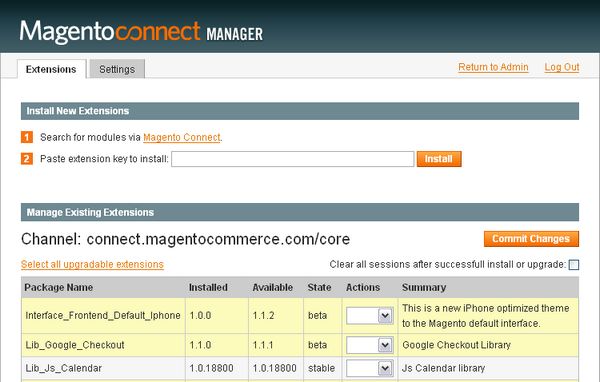 Installation d'une extension avec Magento connect - Magavenue : Le Blog ...