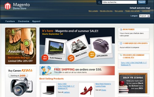 Tutoriel : Comment installer la base de test sur Magento - Magavenue ...